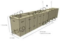 China Hesco Mil 10 Non Woven Geotextile Fabric Weld Mesh Gabion for sale