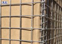 China Sand Defence Wall Military Hesco Barriers , Galvanized Welded Wire Mesh Box for sale