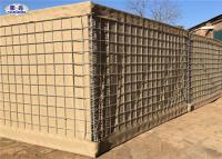 China Sand Defence Wall Military Hesco Barriers , Galvanized Welded Wire Mesh Box for sale