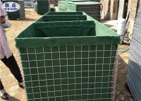 China Sand and earth filled Military Hesco Barriers Welded Gabion With Geotextile Lined for sale