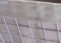 China Sand and earth filled Military Hesco Barriers Welded Gabion With Geotextile Lined for sale