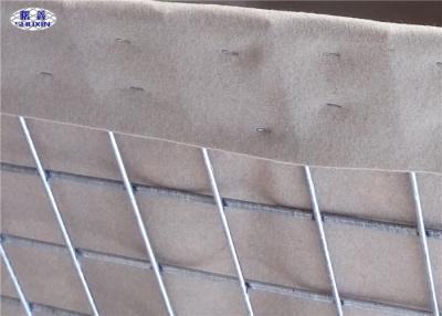 China Sand and earth filled Military Hesco Barriers Welded Gabion With Geotextile Lined for sale