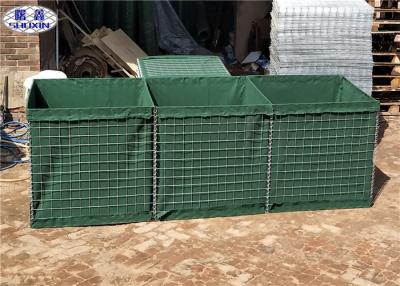 China Green HDP Galvanized Military Hesco Barriers for Temporary Fortifications for sale