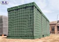 China Green HDP Galvanized Military Hesco Barriers for Temporary Fortifications for sale