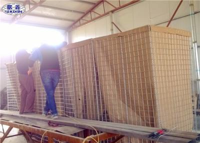 China Hesco Defensive Welded Gabion Box Barrier 1x1x1M With Geotextile Cloth for sale