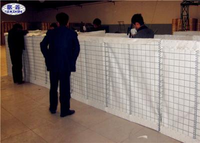 China Military Sand Filled Barriers , Mil1 - Mil10 Welded Hesco Bastion Concertainer for sale