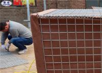 China Wire Mesh Hesco Bastion Barrier System Green Geotextile For Force Protection for sale