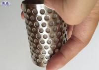 China Durable Perforated Filter Tube , High Holding Capacity Perforated Round Tubing for sale