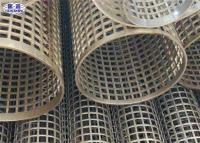 China Silver Welded Perforated Stainless Steel Tube Slotted Tube Filter Cylinders for sale