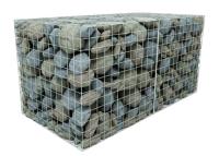 China 200 X 100 X 50 Galvanised Welded Gabion Box Stone Cage For Government Project for sale