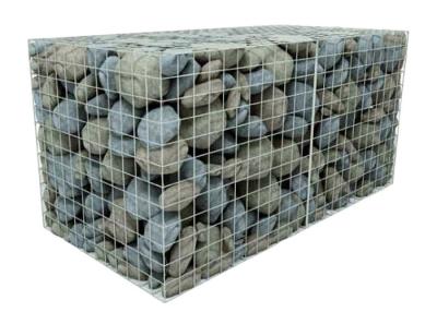 China 200 X 100 X 50 Galvanised Welded Gabion Box Stone Cage For Government Project for sale