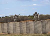 China 76.2×76.2mm Military Barrier With Geotextile Fabric for sale