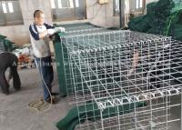 China Foldable 3*3 Inches Square Hole Hesco Explosion Proof Barrier for sale