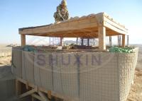 China 3*3 Inches Square Hole Military Hesco Bastion Barrier Folded Galvanized Welding for sale