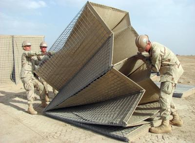 China Military Welded Mesh Gabion Hesco Wall For Flood Protection for sale