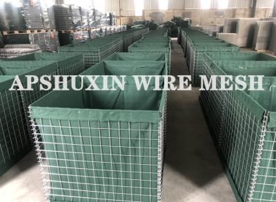 China Military Sand Wall Hesco Barrier Gabion Stone Basket 1 Meter High for sale