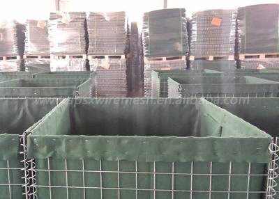 China Defensive 1mx1mx1m Safety Hesco Barrier Sand  Wall for sale