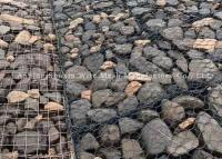 China 2.0mm Pvc Coated Bridge Protection Woven Gabion Baskets for sale