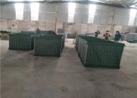 China Square Hole 76.2 X 76.2mm Defense Hesco Blast Walls for sale