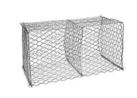 China Galfan Rustproof Hexagon 7X9cm Galvanized Gabion Basket For Seawall Protection for sale