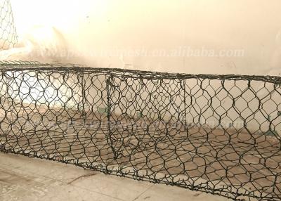 China Anti Corrosive 2x1x1m Stone Filled Gabion Wall Cages for sale