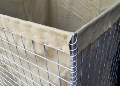 China 2.21m Height Mil 10 Heavy Zinc Hesco Flood Barriers 76.2x76.2mm for sale