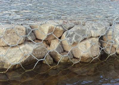 China Heavy Zinc Coated Gabion Cage Wire Mesh 80mm X 100mm 3.0mm Diameter for sale