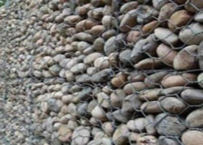 China Hexagon 2.0mm Pvc Coated Gabion Baskets Wall Cages For Preventing for sale