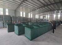 China 1*1*1m Defensive Barriers Army Green Welded Gabion Hesco Mlilatary Use Bastion for sale