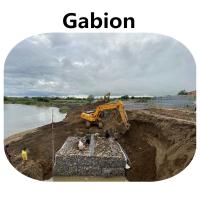 China Galvanized Weave 3mx1mx1m Wire Mesh Gabion Baskets For River Channel Protection for sale