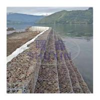 China 8*10cm 2.7mm Gabion Wire Baskets Galvanized / Pvc Coated 2x1x1m for sale