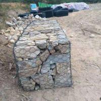 China 2mx1mx1m Gabion Mesh Basket Galvanized Double Twist Hexagonal Wire Stone Cage for sale