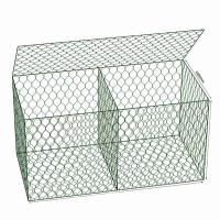 China Pvc Green 6mx2mx0.3m Hexagonal Gabion Basket Galvanized Iron Wire Mesh Rock Box for sale