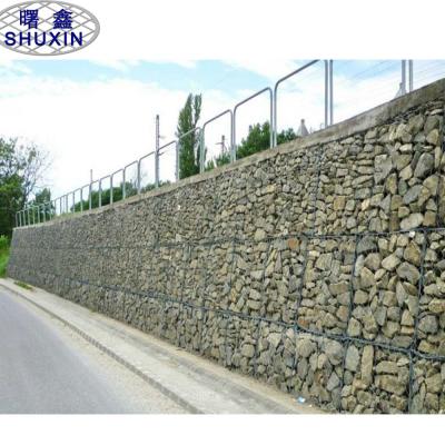 China Weave Wire Galvanized Gabion Boxes 8*10 Cm Mesh For River Channel Protection for sale