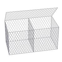 China COC Gabion Fence Baskets Standard Size 2x1x1 M High Zinc Galvanized for sale