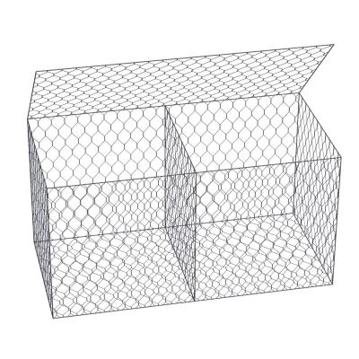 China COC Gabion Fence Baskets Standard Size 2x1x1 M High Zinc Galvanized for sale