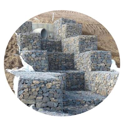 China Earth Retaining Wall 1m X 1m X 1m Gabion Box Fence Woven Three Twist Hexagonal Pvc Coating for sale