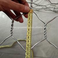 China Low Carbon Iron Wire Stone Gabion Cages 8*10 Cm Mesh For River Wall Protection for sale