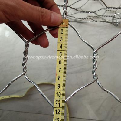 China Low Carbon Iron Wire Stone Gabion Cages 8*10 Cm Mesh For River Wall Protection for sale