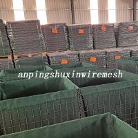China Green Galvanized Hesco Bastion Military Sand Wall for sale