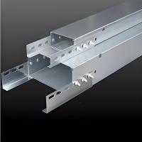 China 50mm GS Metals Cable Tray Straight Slot Enclosed Galvanised Steel Cable Tray for sale
