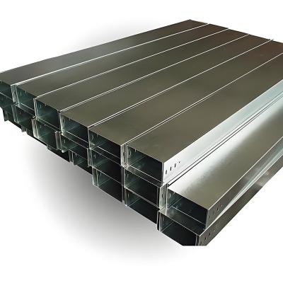 China Length 3m Slotted Cable Tray Indoor Outdoor Galvanized Steel Cable Tray for sale