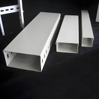 China 50mm Width Slotted Cable Tray 4 Slots Metal Cable Trough Galvanized Surface for sale