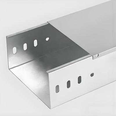 China Electrical Enclosed Cable Tray System Slotted Cable Tray 3m Non Flammable for sale
