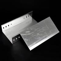 China Silver Slotted Trough Type Cable Tray 50mm Width Metal Wire Tray for sale