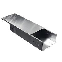 China Customizable Height Slotted Cable Tray 3m with Silver Finish and Fire Resistance for sale