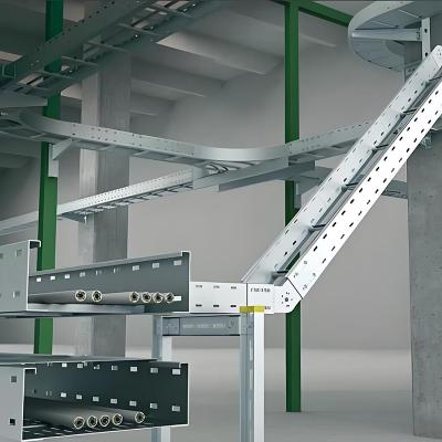 China Galvanized Finish Ladder Type Cable Tray Ideal for Indoor Outdoor Applications Height 50mm-150mm for sale
