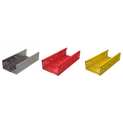 China Gray 50mm Medium Duty Cable Tray Molded Stainless Steel Cable Tray for sale