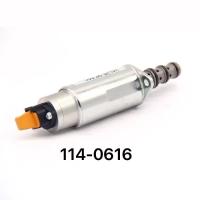 China Standard Size Excavator Solenoid Silver Pressure Control Valve 114-0606 for sale