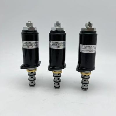China Silver Excavator Solenoid 111-9916 121-1491 121-1490 Solenoid Valve For  Excavator Hydraulic Parts for sale